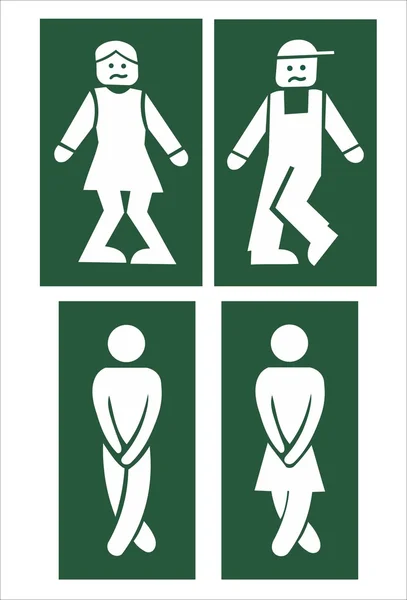 Funny Toilet Signs Vector
