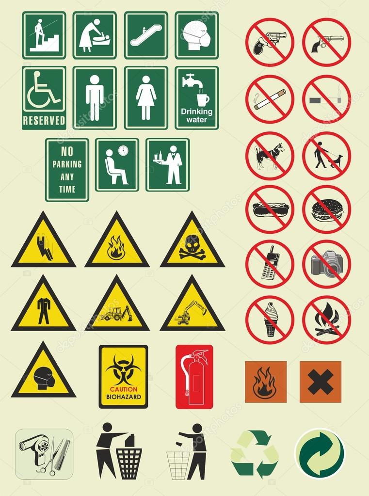 Varios signos vectoriales vector, gráfico vectorial © a_elmo imagen ...
