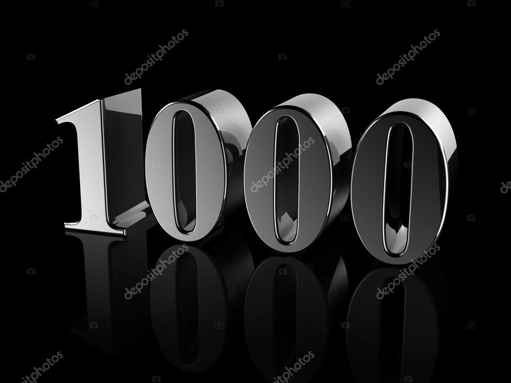Número 1000 — Foto de stock #62744817 © Elenven