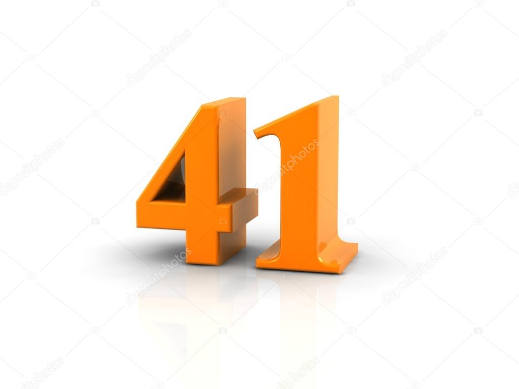 Number 41 Stock Photo by ©Elenven 63716025