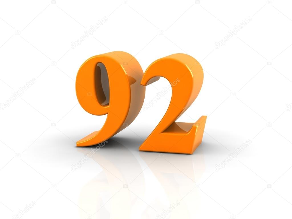 Number 92 Stock Photo by ©Elenven 64031957 Number 92 Stock Photo by ©Elenven 64031957