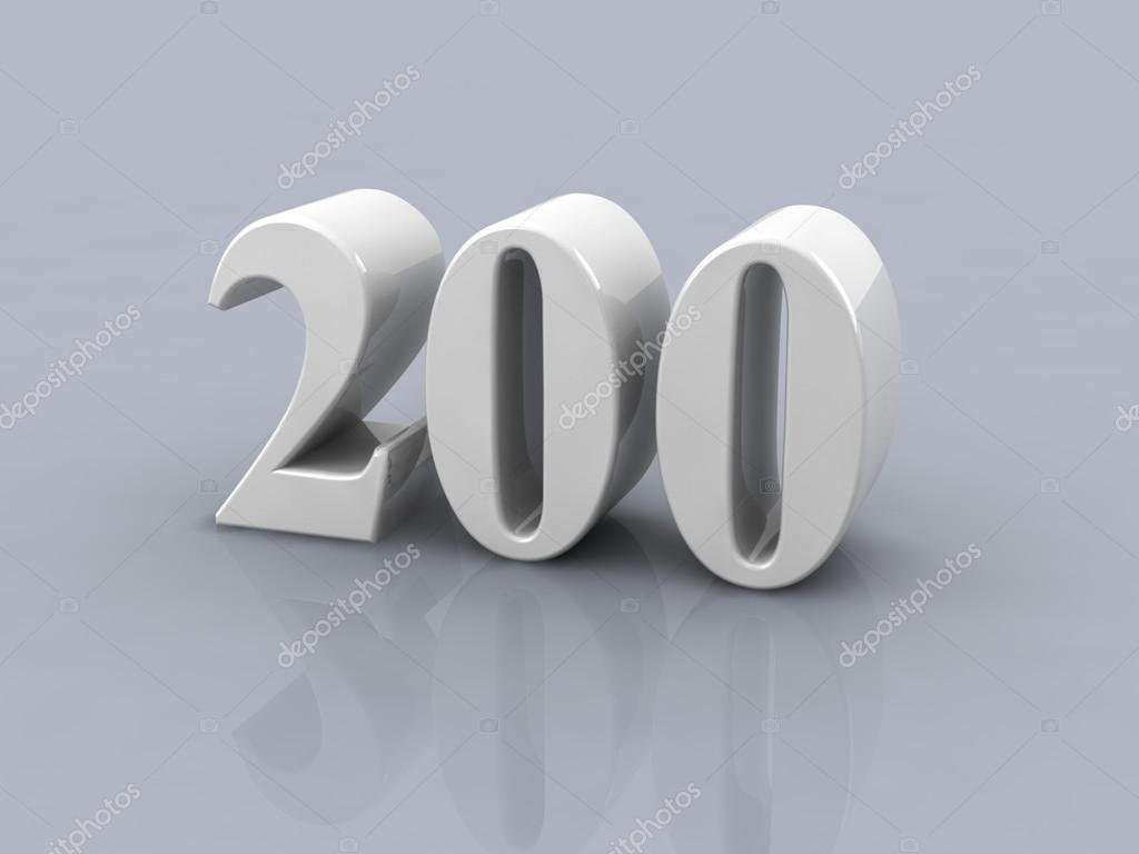 Número 200 — Foto de stock #66802689 © Elenven