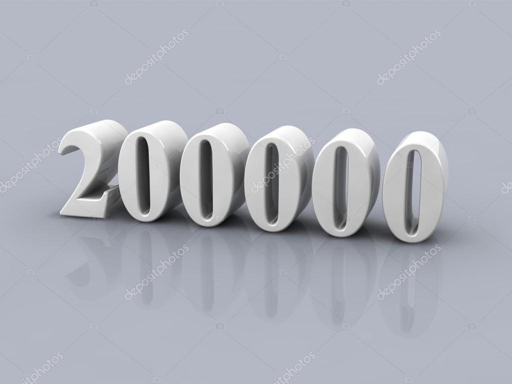 Number 200000 Stock Photo by ©Elenven 66954497