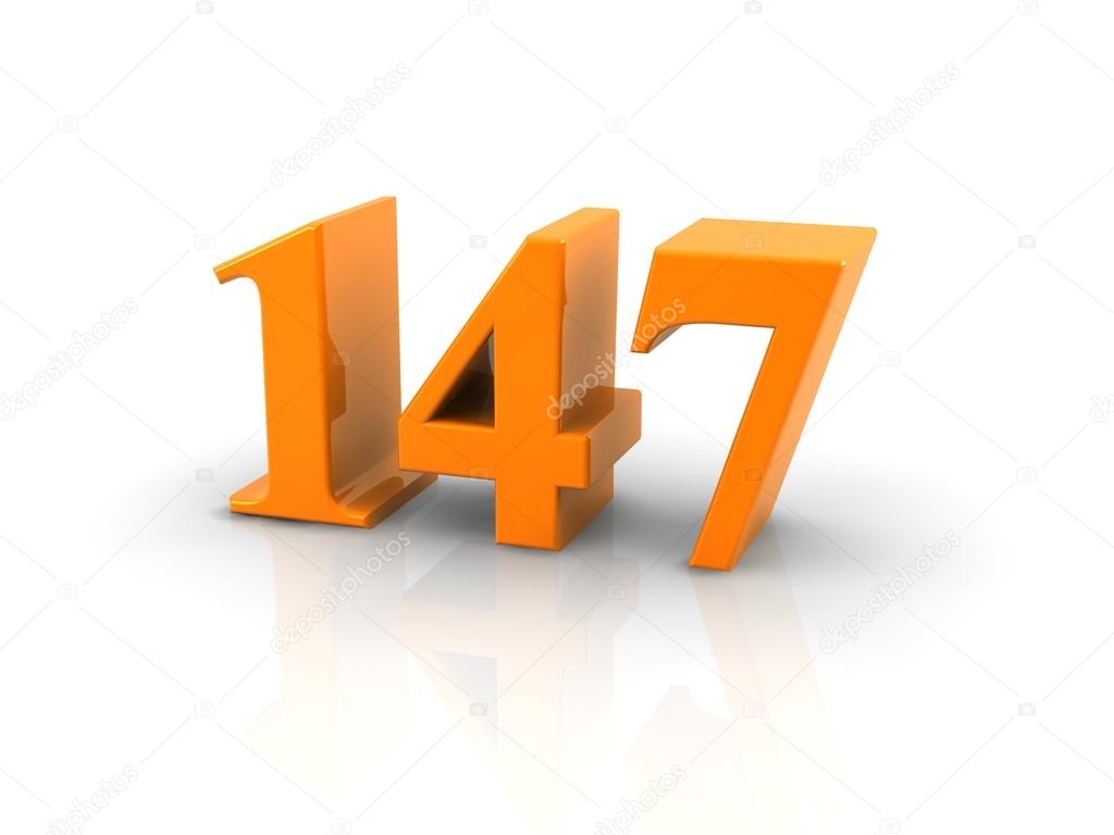 Number 147 Stock Photo by ©Elenven 68736581
