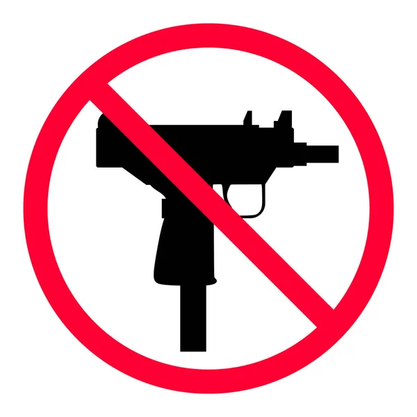Weapon Forbidden Sign Icon White Transparent Background Guns Allowed ...