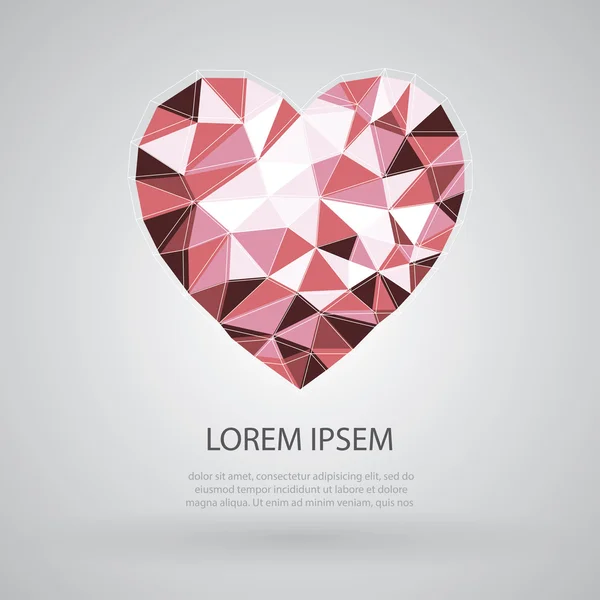 The heart of the triangle Vector Art Stock Images | Depositphotos