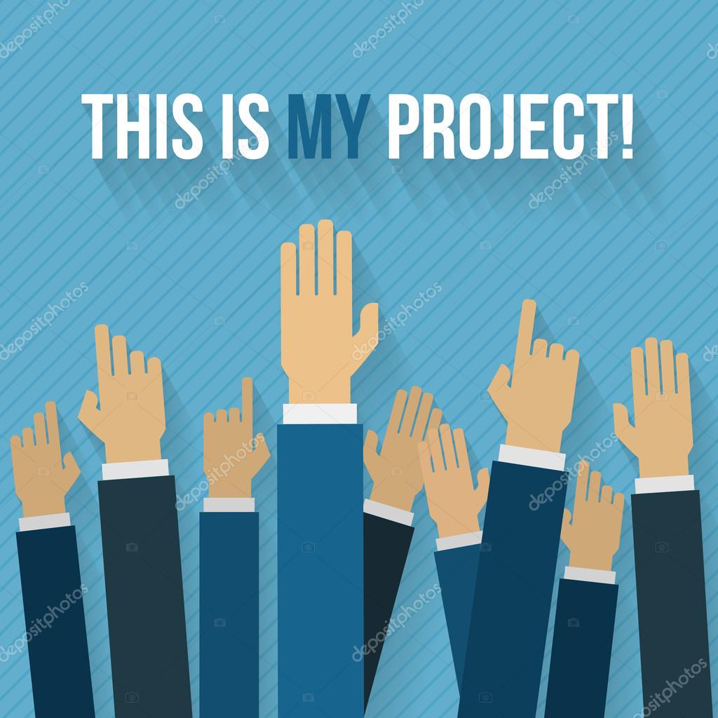 Hands up office workers. — Stock Vector © Elvetica #59523527