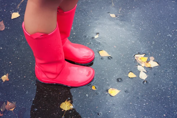 Woman in rain boots - Stock Image - Everypixel