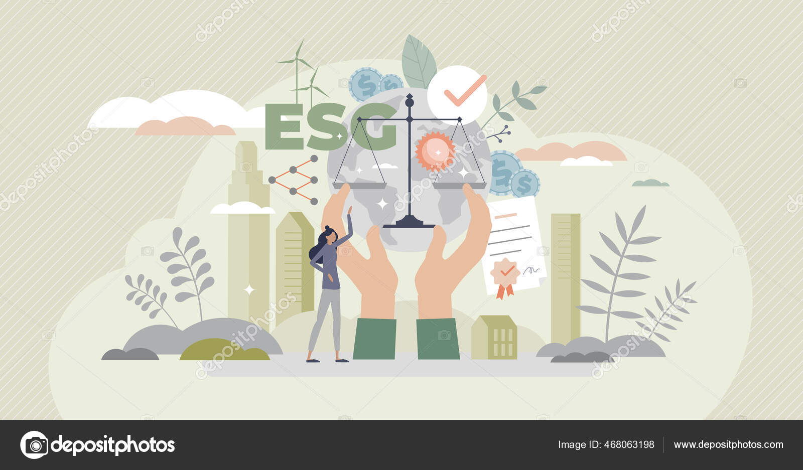 ESG as environmental social governance business model tiny person ...