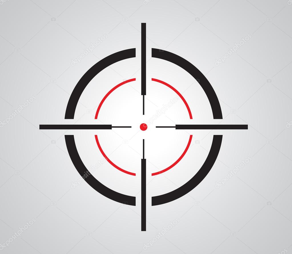 Crosshair, reticle, viewfinder, target graphics — Stock Vector ...