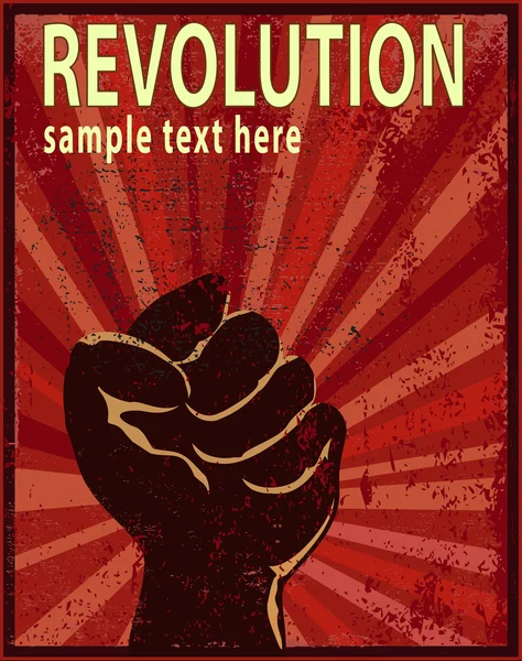 Hand Up Proletarian Revolution — Stock Vector © skillup11 #67803011