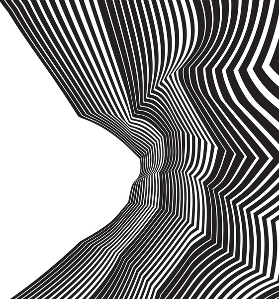 Optical art background, op art, black and white design straiight Stock ...