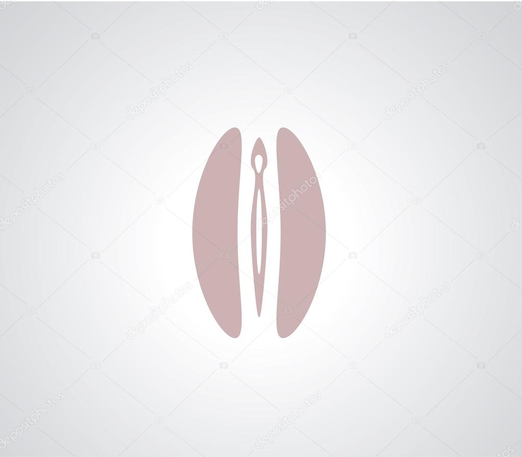 Vagina Symbol Emblem. Vector Illustration Stock Vector Image by ...