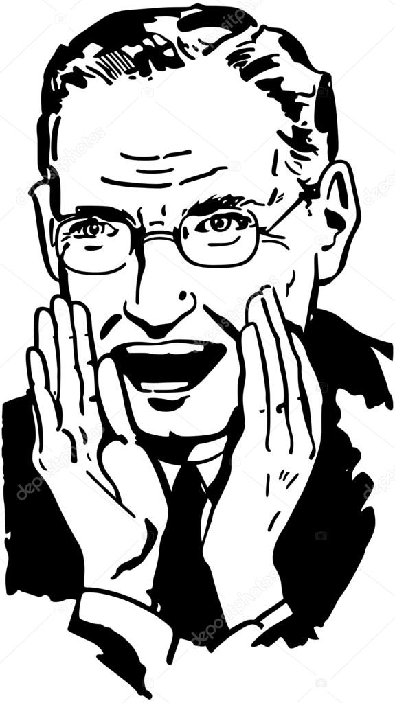 Man Shouting Stock Vector Image by ©RetroClipArt #55666723 Man Shouting Stock Vector Image by ©RetroClipArt #55666723