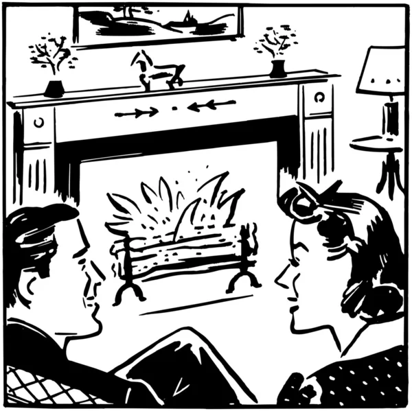 Fireside Stock Vectors, Royalty Free Fireside Illustrations ...