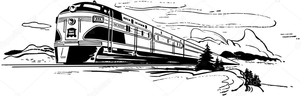Train Travel Stock Vector Image by ©RetroClipArt #55671537