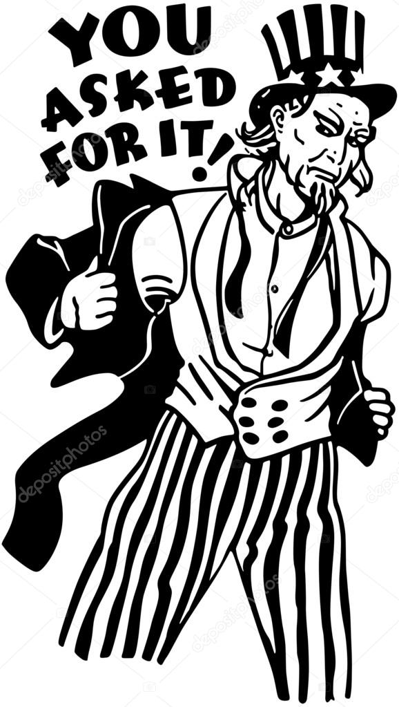 Uncle Sam Cartoon Black And White