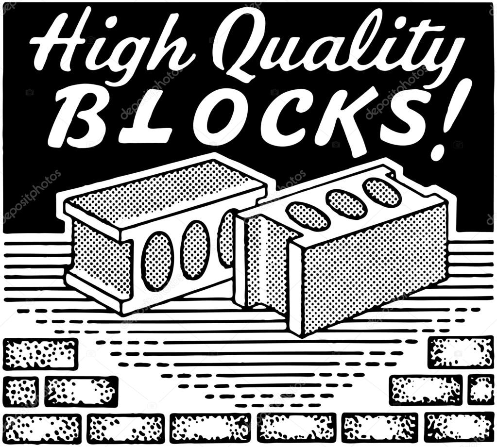 High Quality Blocks Stock Vector Image by ©RetroClipArt #55676535