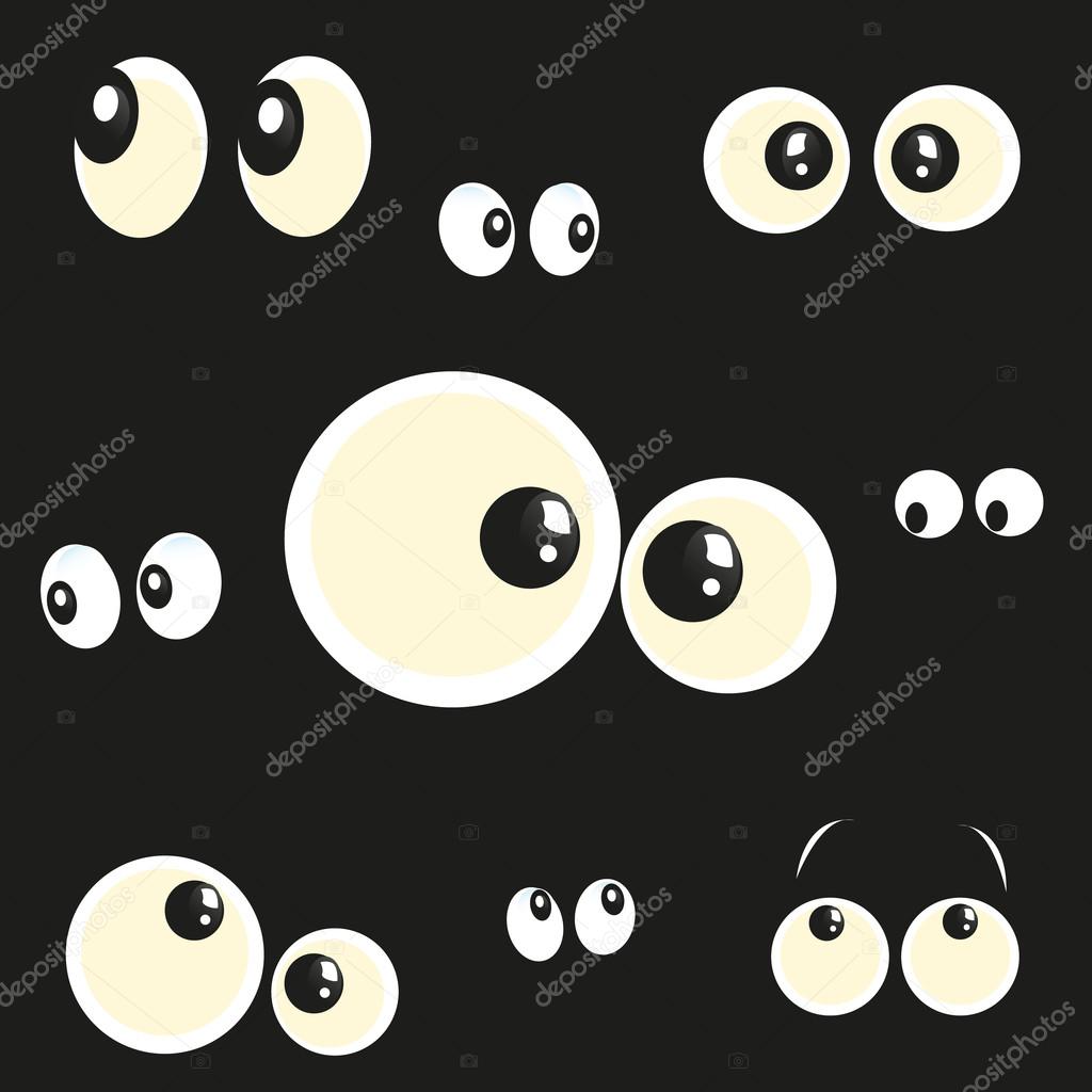 Scary Cartoon Eyes In The Dark