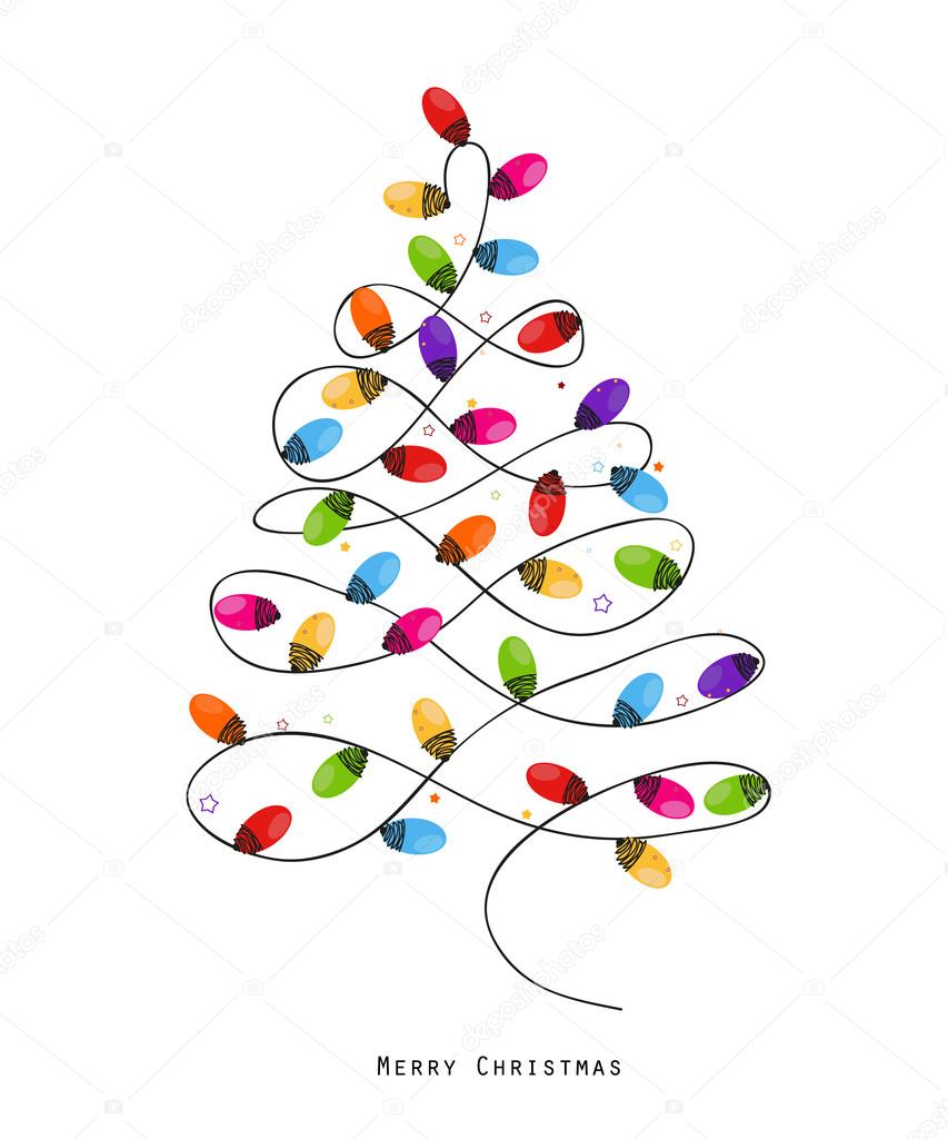 Christmas Tree Light Bulb Clipart