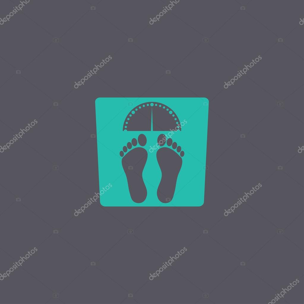 Scales for measuring the weight of a human icon. Stock Vector Image by ...