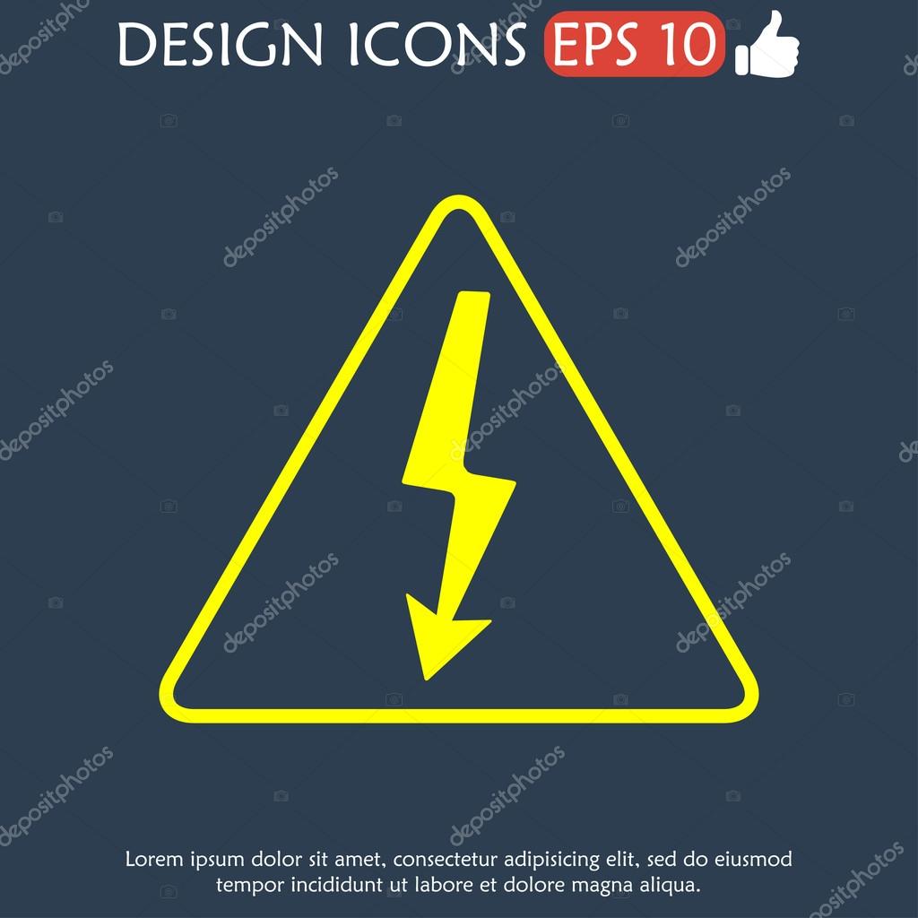 Image vectorielle Haute tension - Illustration vectorielle par ...