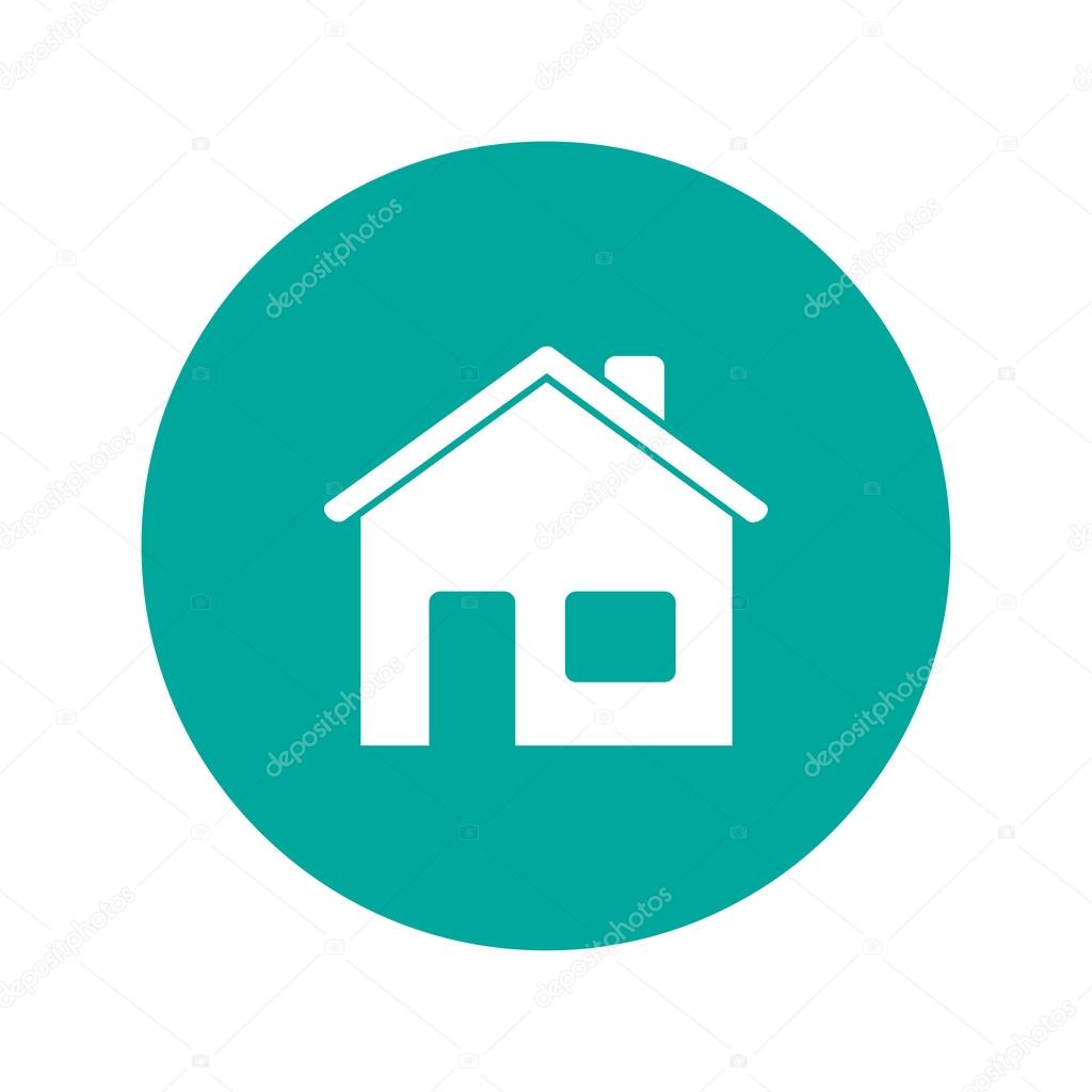 Home icon. Flat design style. — Stock Vector © stalkerstudent #96181420