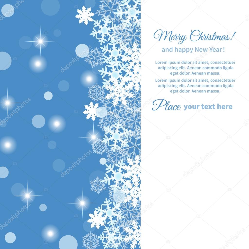 Card with snowflake Stock Vector Image by ©tanyalmera #55518679