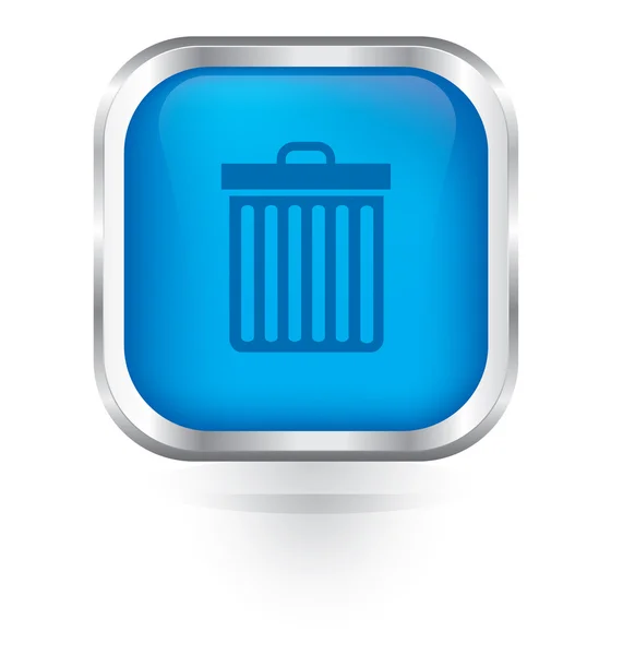 Delete Bin Icon Blue