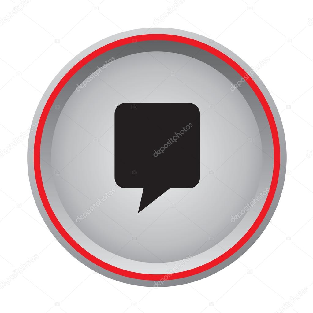 Talk bubble icon circular button Stock Vector Image by ©photousvp77 ...