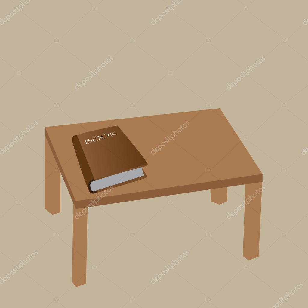 Book on table — Stock Vector © eisa_illus #55611889