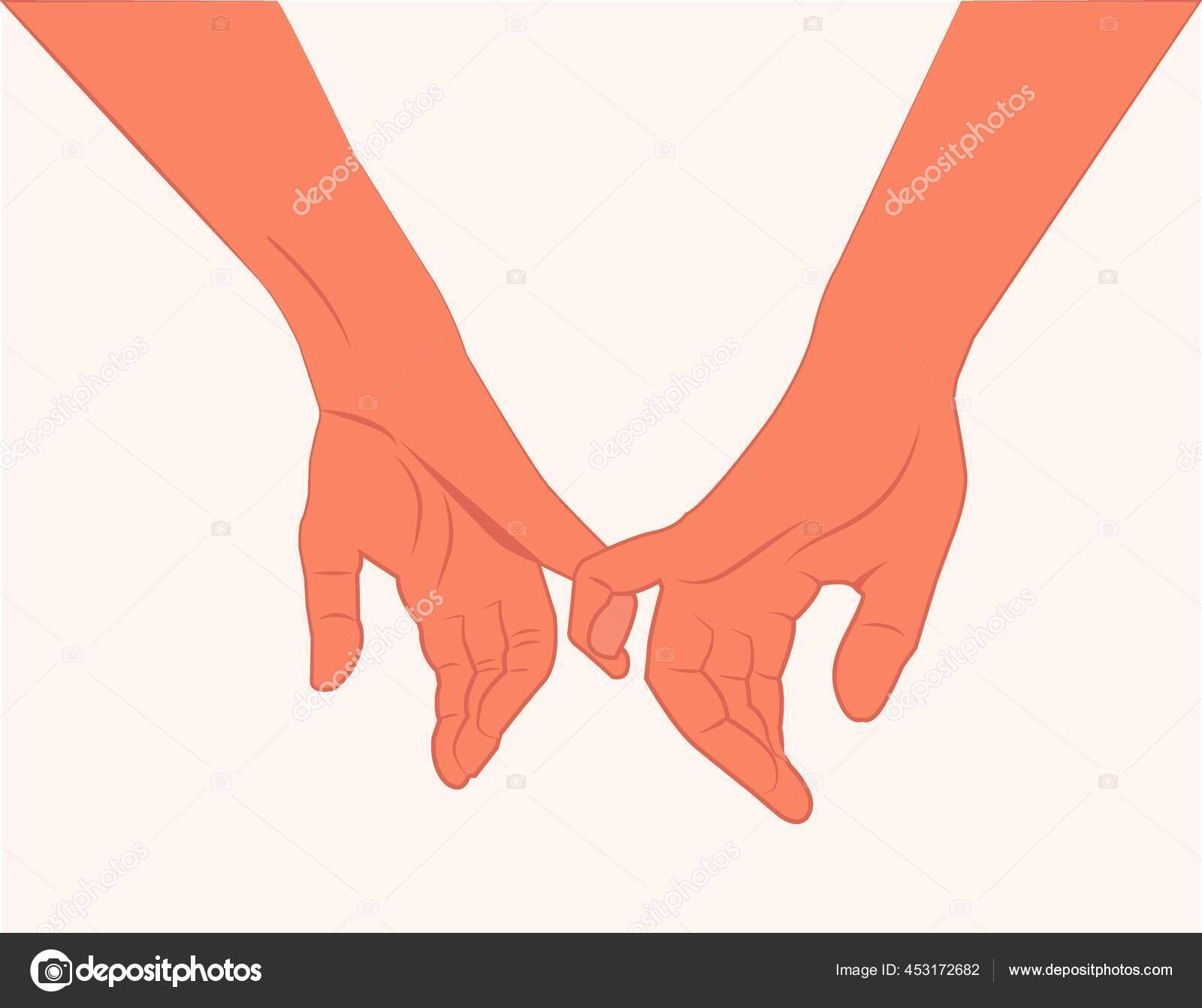 Two Hands Holding Each Other Clipart