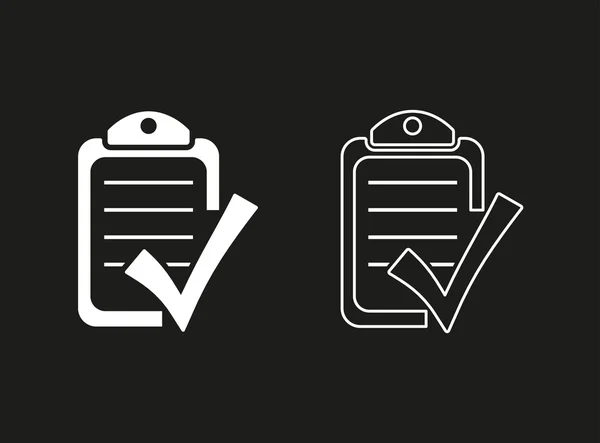 Set van eenvoudige checklist pictogram — Stockvector © lovemask #73344547