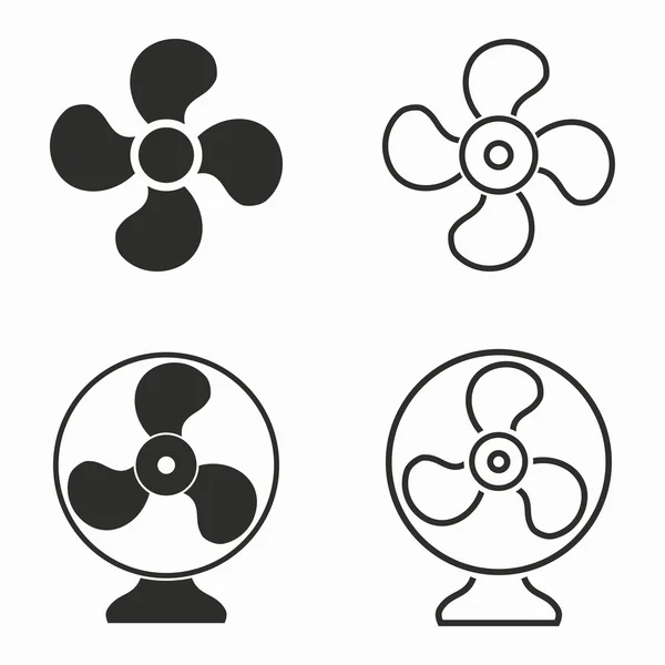 Fan blade clip art | Set of simple fan icon — Stock Vector © lovemask ...
