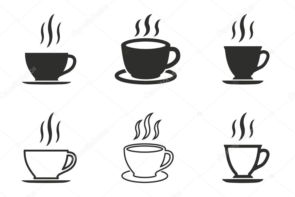 Kaffeetasse-Icon-Set — Stockvektor © lovemask #111430966