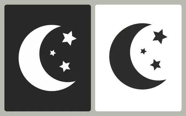 Moon star - vector icon. Stock Vector by ©lovemask 97976704