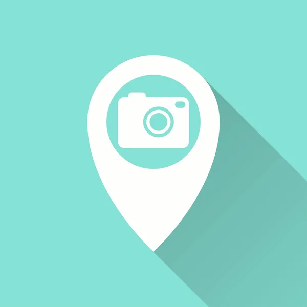 Photo Camera map pin icon — Stock Vector © ayra #87082628