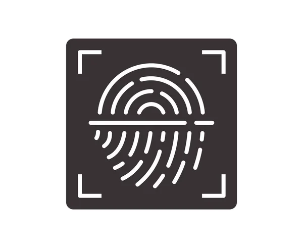 Fingerprint authentication logo imágenes de stock de arte vectorial | Depositphotos