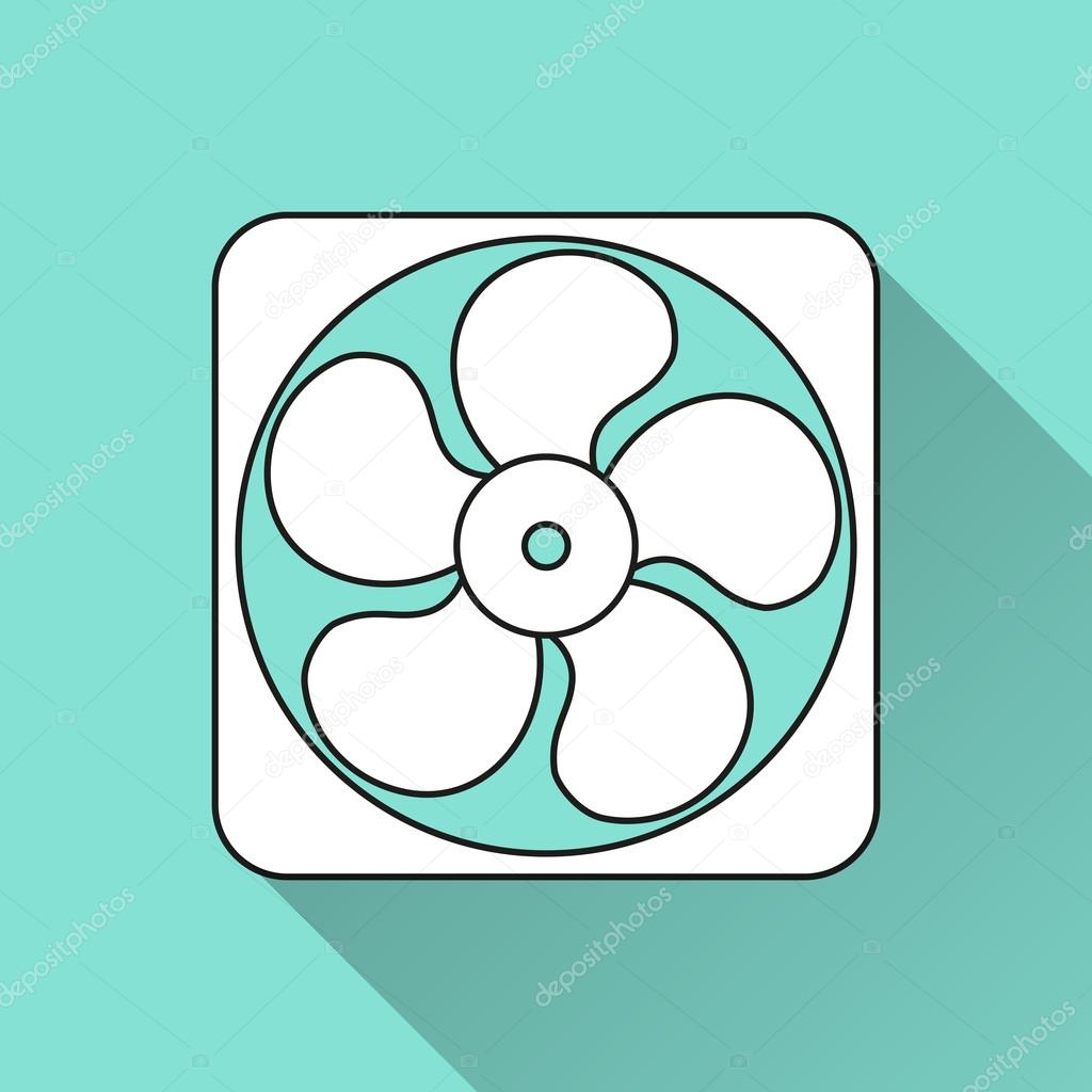 Exhaust fan icon Stock Vector by ©lovemask 73344275