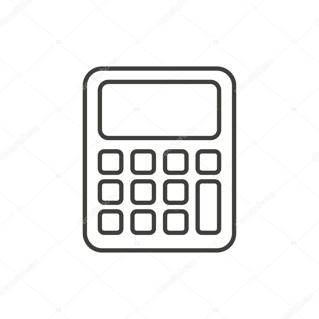 Icône de la calculatrice — Image vectorielle lovemask © #79932788