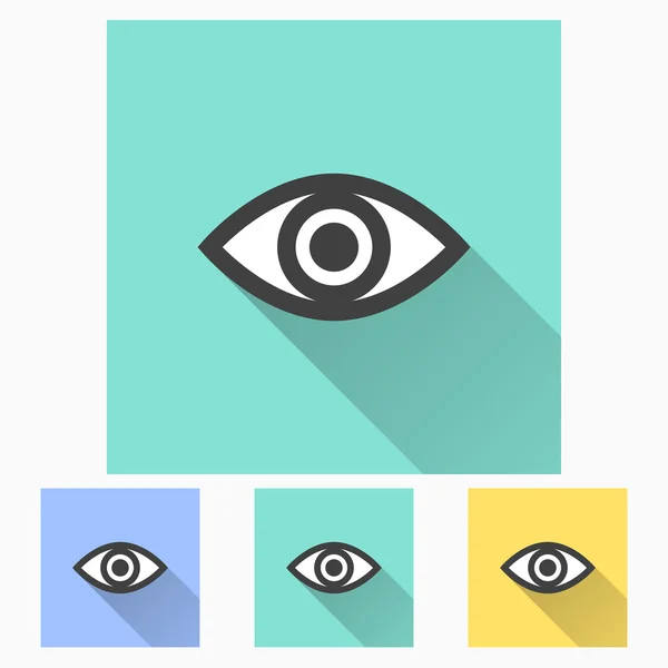 Eye icons set, flat design ⬇ Vector Image by © mixov | Vector Stock ...