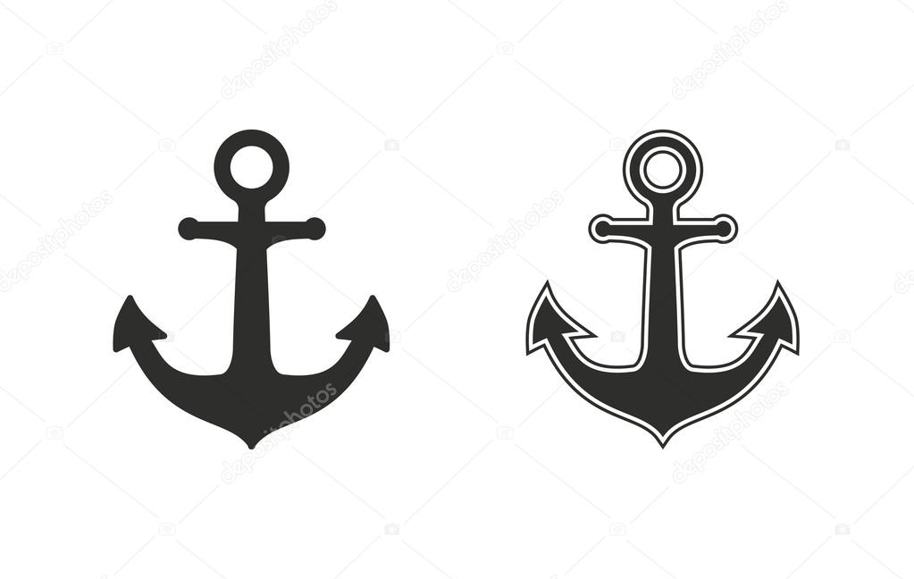 Ancla - icono de vector . Vector de stock #97975294 de ©lovemask