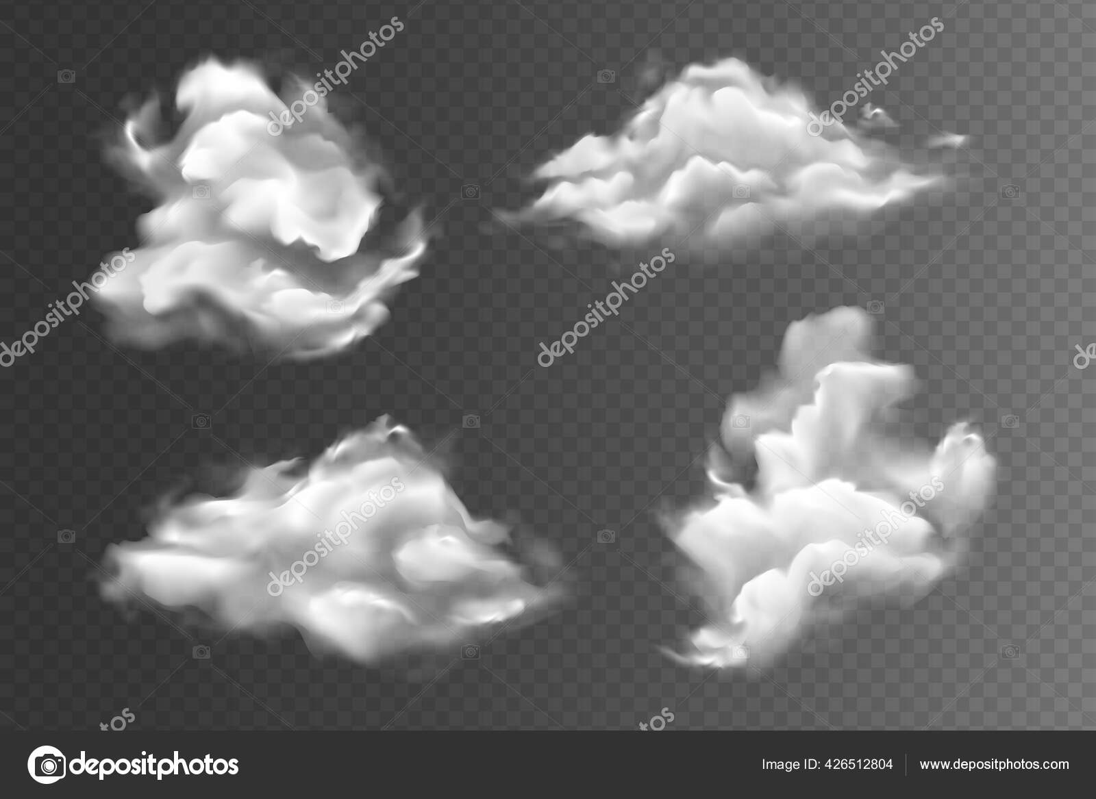 Realistic sky clouds set Stock Vector Image by ©Alphavector #426512804