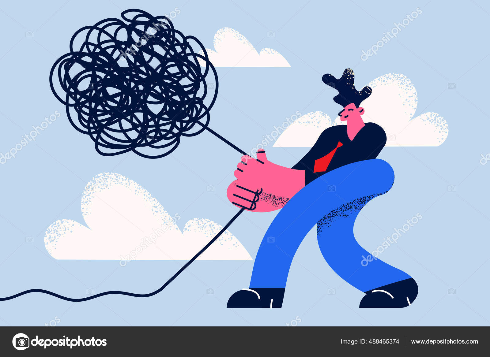 Leadership, managing problems and skills concept Stock Vector Image by ...