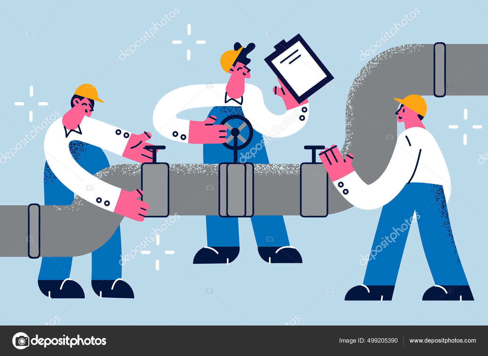 Repairing pipeline and construction concept Stock Vector Image by ... Repairing pipeline and construction concept Stock Vector Image by ...
