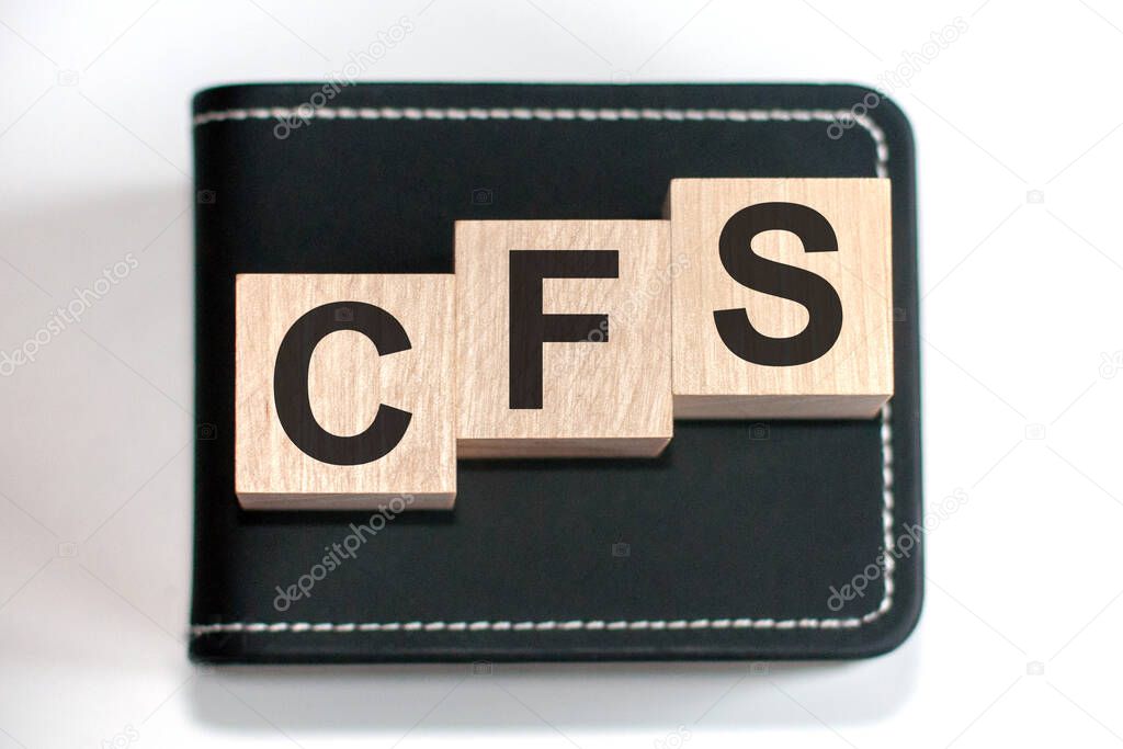 Palabras motivacionales: CFS en letras de alfabeto de madera 3d sobre ...