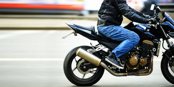 Part of Rider on a motorcycle - Stock Image - Everypixel