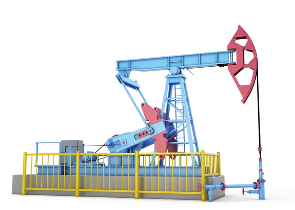 Engineering 3D model of oil production equipment (oil pump-jack ...
