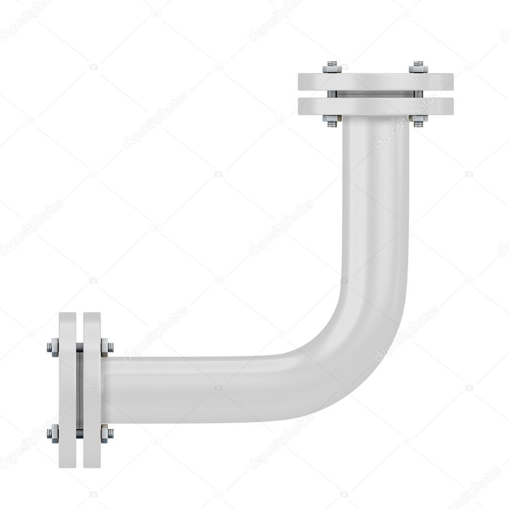White angle connection pipes Stock Photo by ©3DMAVR 73045273