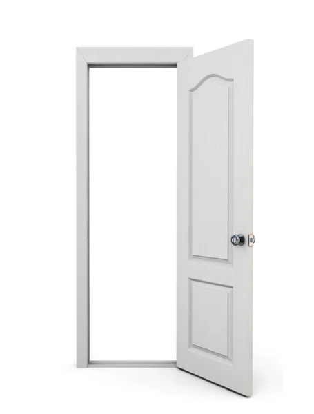 Open door over white background — Stock Photo © koya979 #9786772